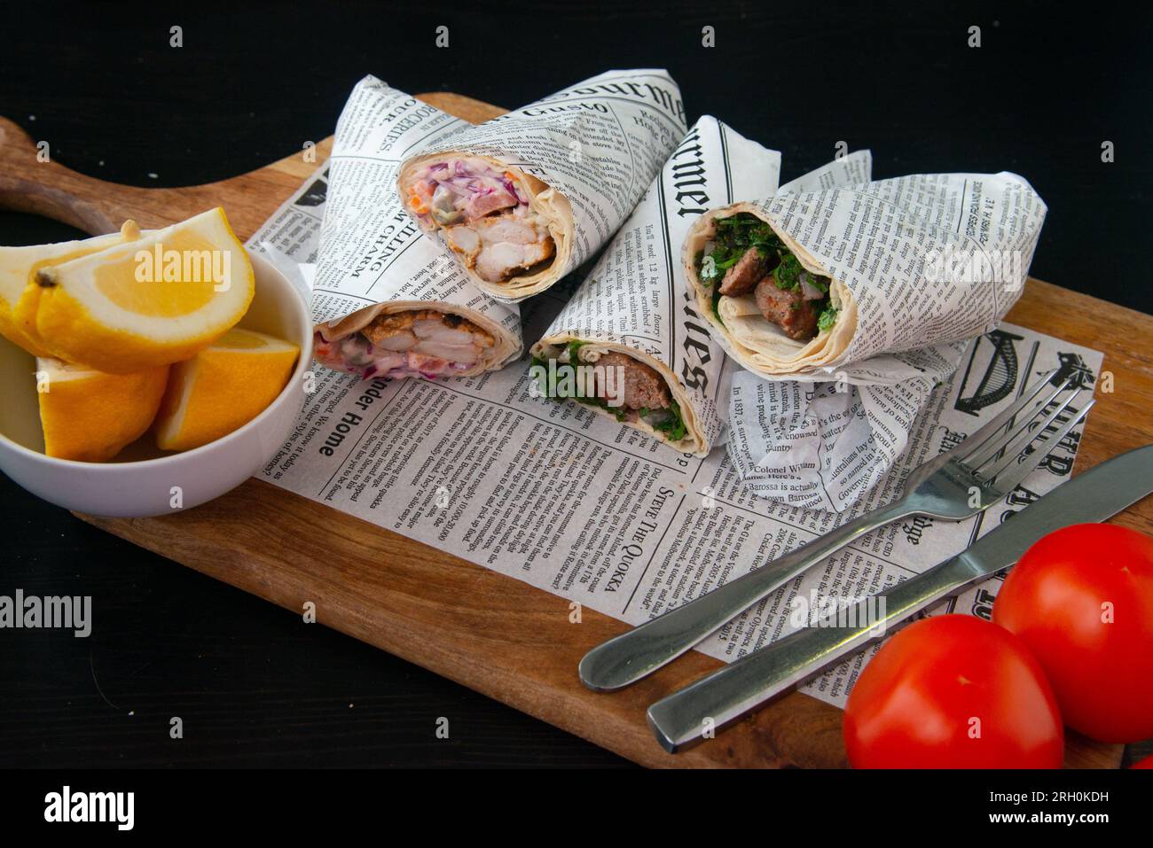 The Western food in display for the photo shoot in Tokyo, Japan ...