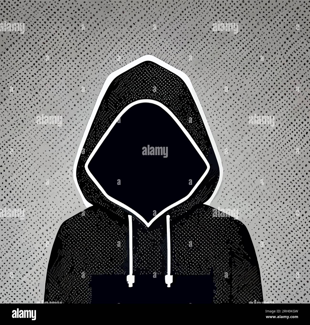Hooded young person Stock Vector Images - Alamy
