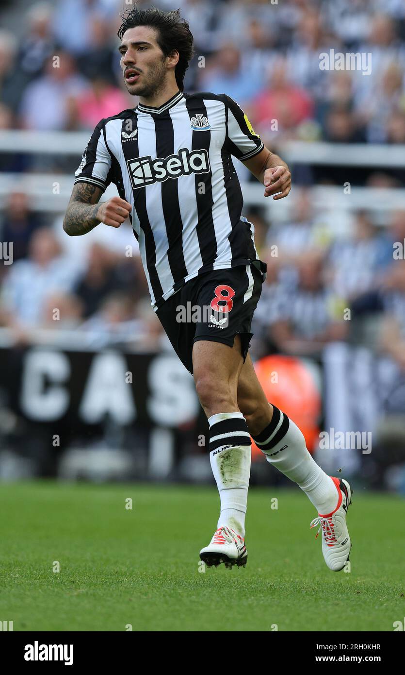 Newcastle Upon Tyne, UK. 12th Aug, 2023. Sandro Tonali of Newcastle ...