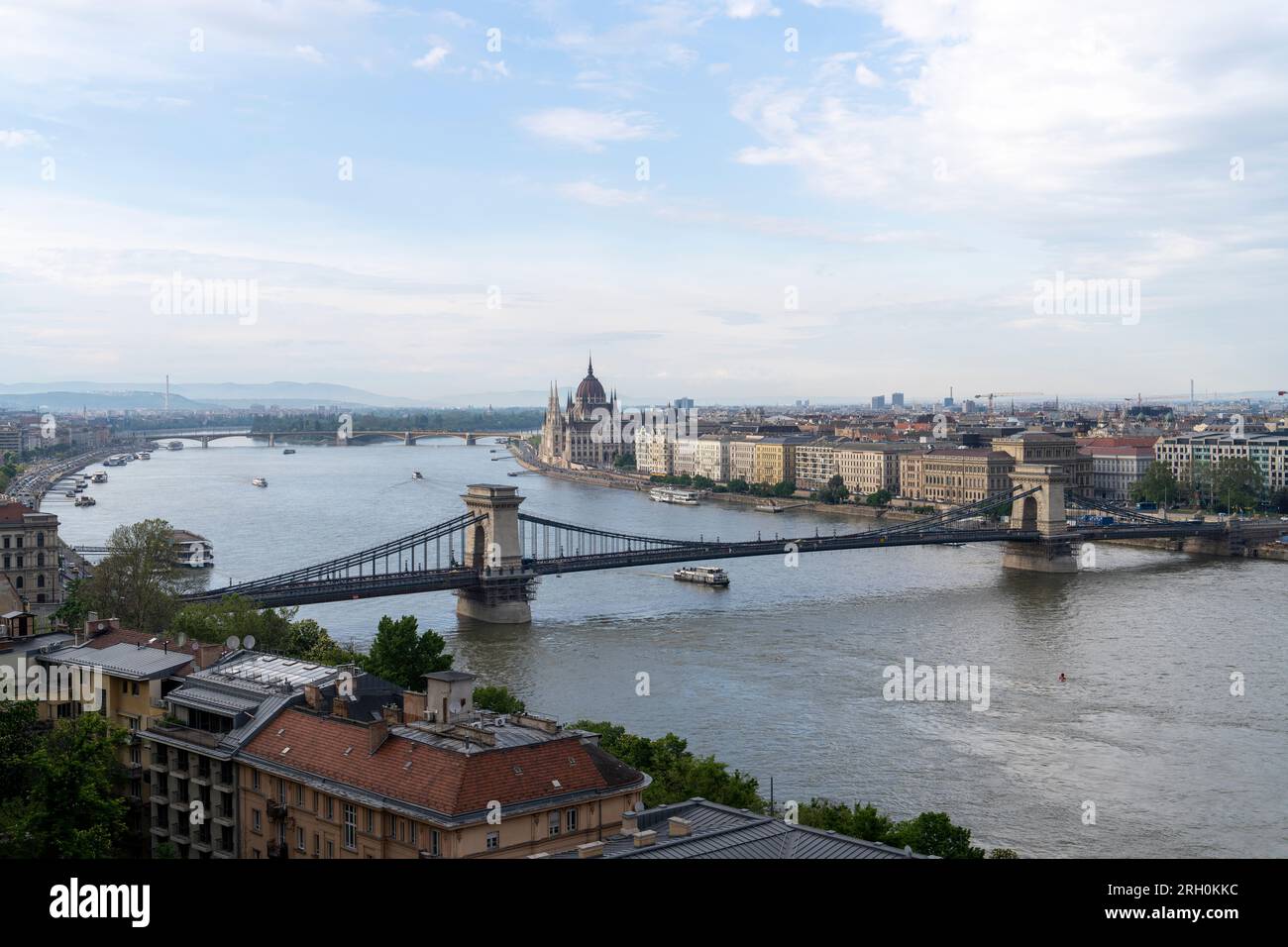 Széchenyi Chain Bridge in Budapest Stock Photo - Alamy