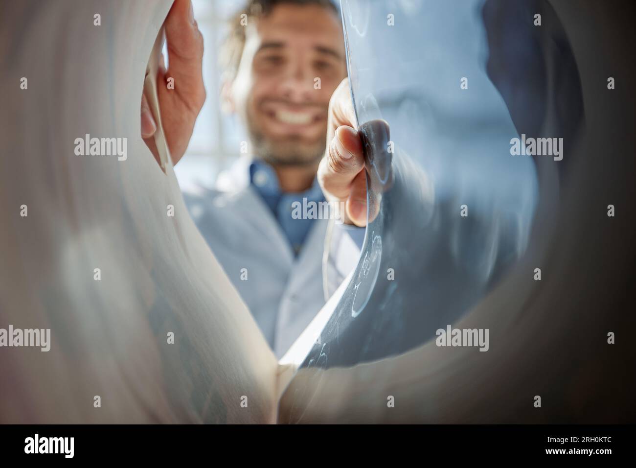 Doctor Open a Drawer with Documents in Hospital Medical Archive Stock ...