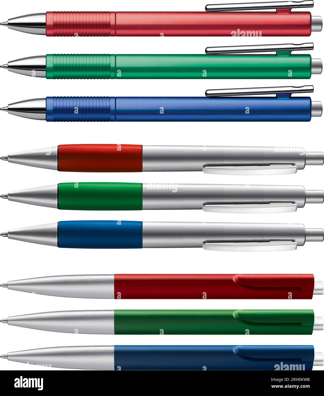 Ballpoint pens Stock Vector Images - Alamy