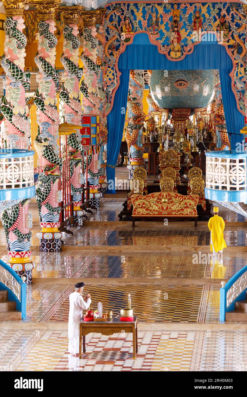 Tay Ninh, Vietnam. 21st Aug, 2014. Cao Dai temple, holy seat of ...