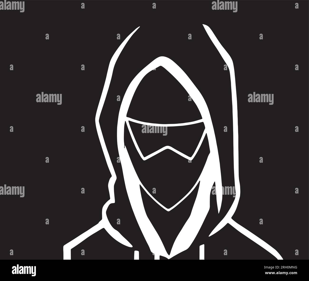 Hooded young person Stock Vector Images - Alamy
