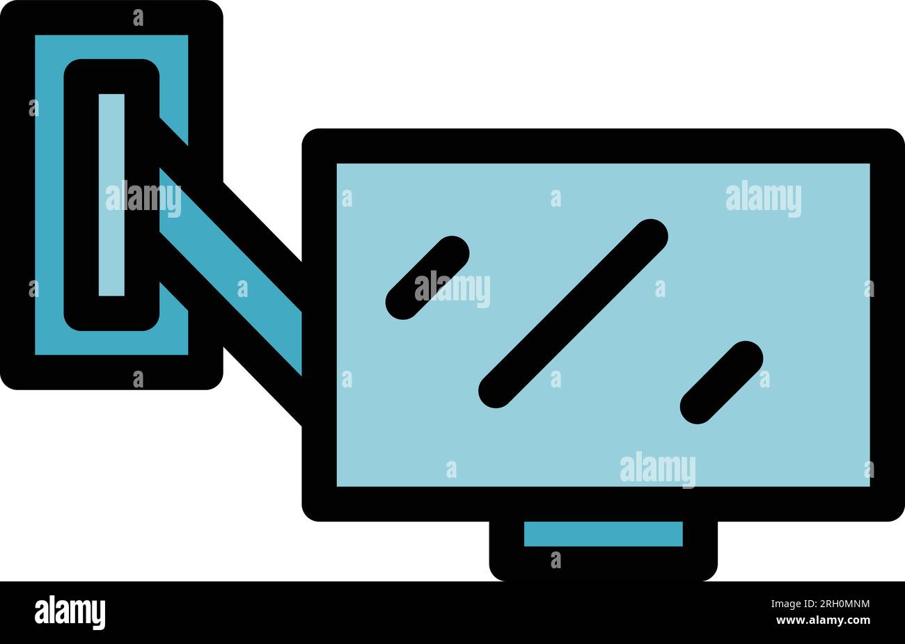 Tv wall mount icon hi-res stock photography and images - Alamy