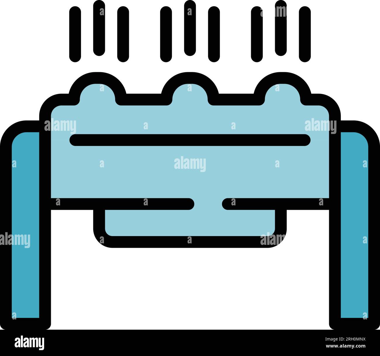 Farm sprinkler icon outline vector. Water system. Garden irrigation ...