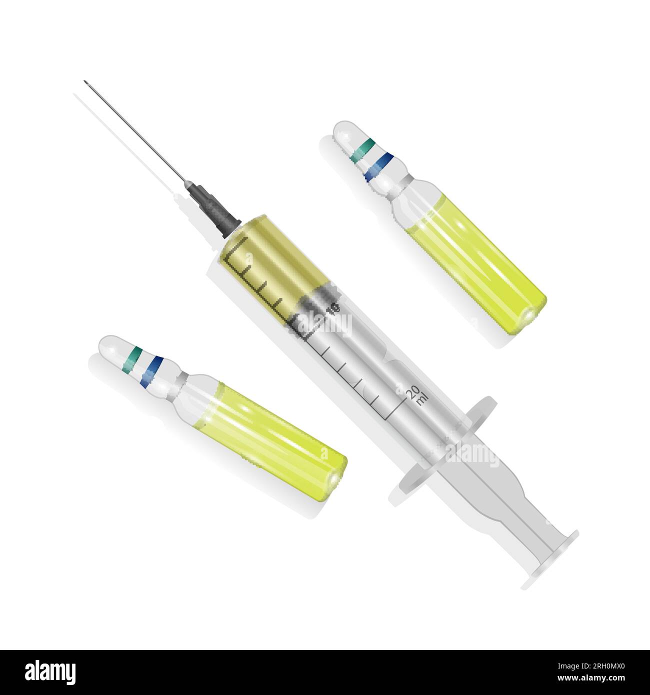 Medicine vials top view Cut Out Stock Images & Pictures - Alamy