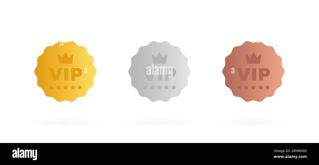 Vip member vector button label Stock Vector Images - Alamy