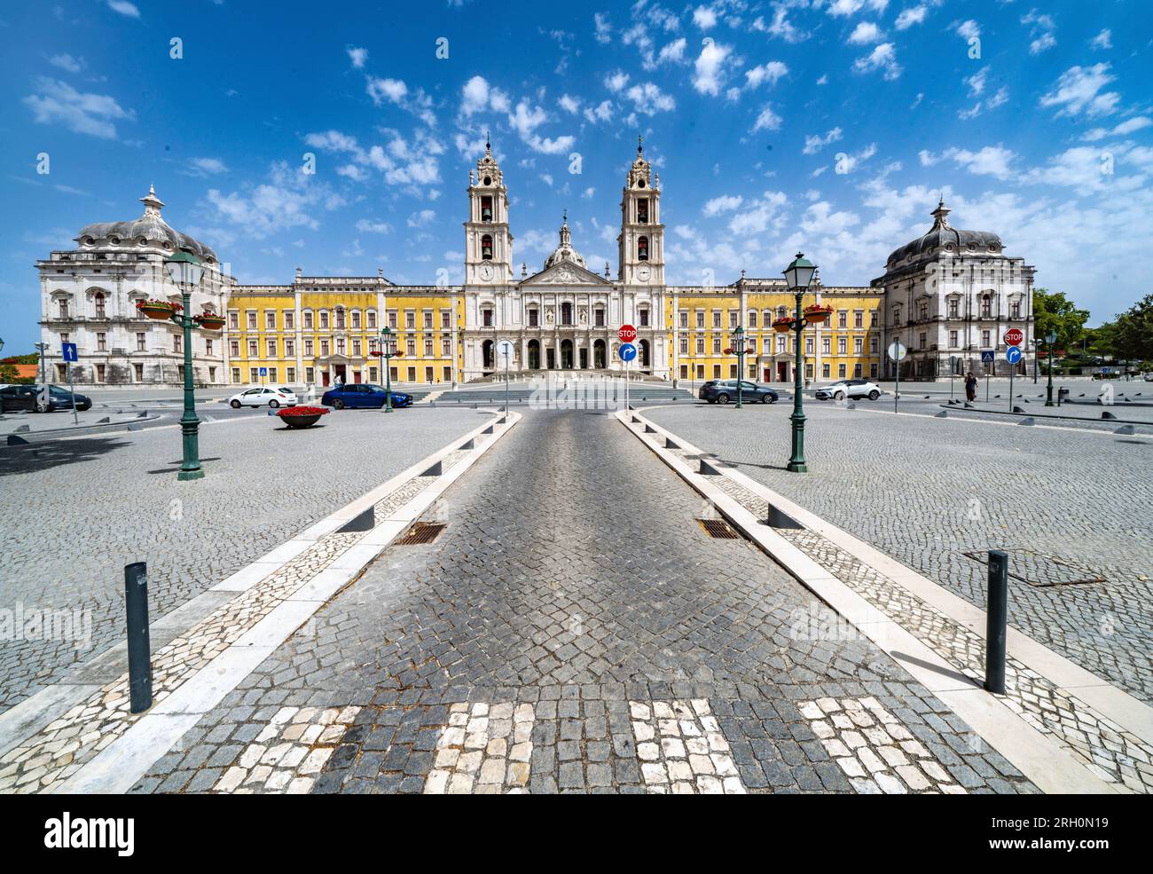 Mafra National Palace, Portugal. Grand baroque and neoclassical royal ...