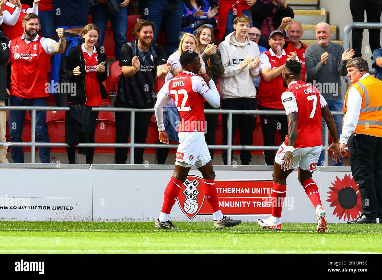 AESSEAL New York Stadium, Rotherham, England - 12th August 2023 Hakeem ...