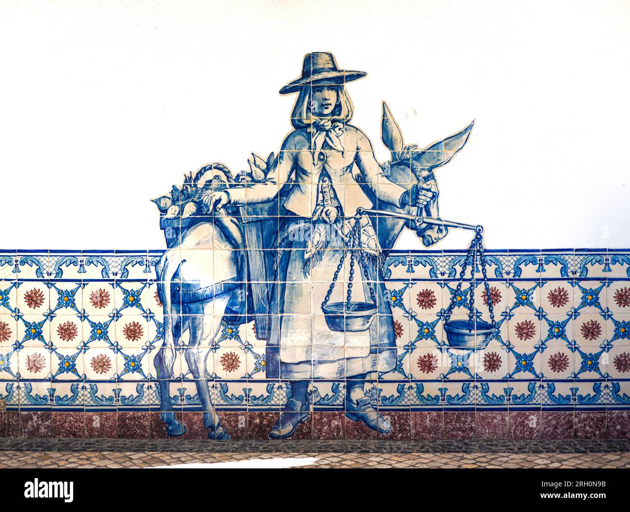Traditional portuguese building wall showing hi-res stock photography ...