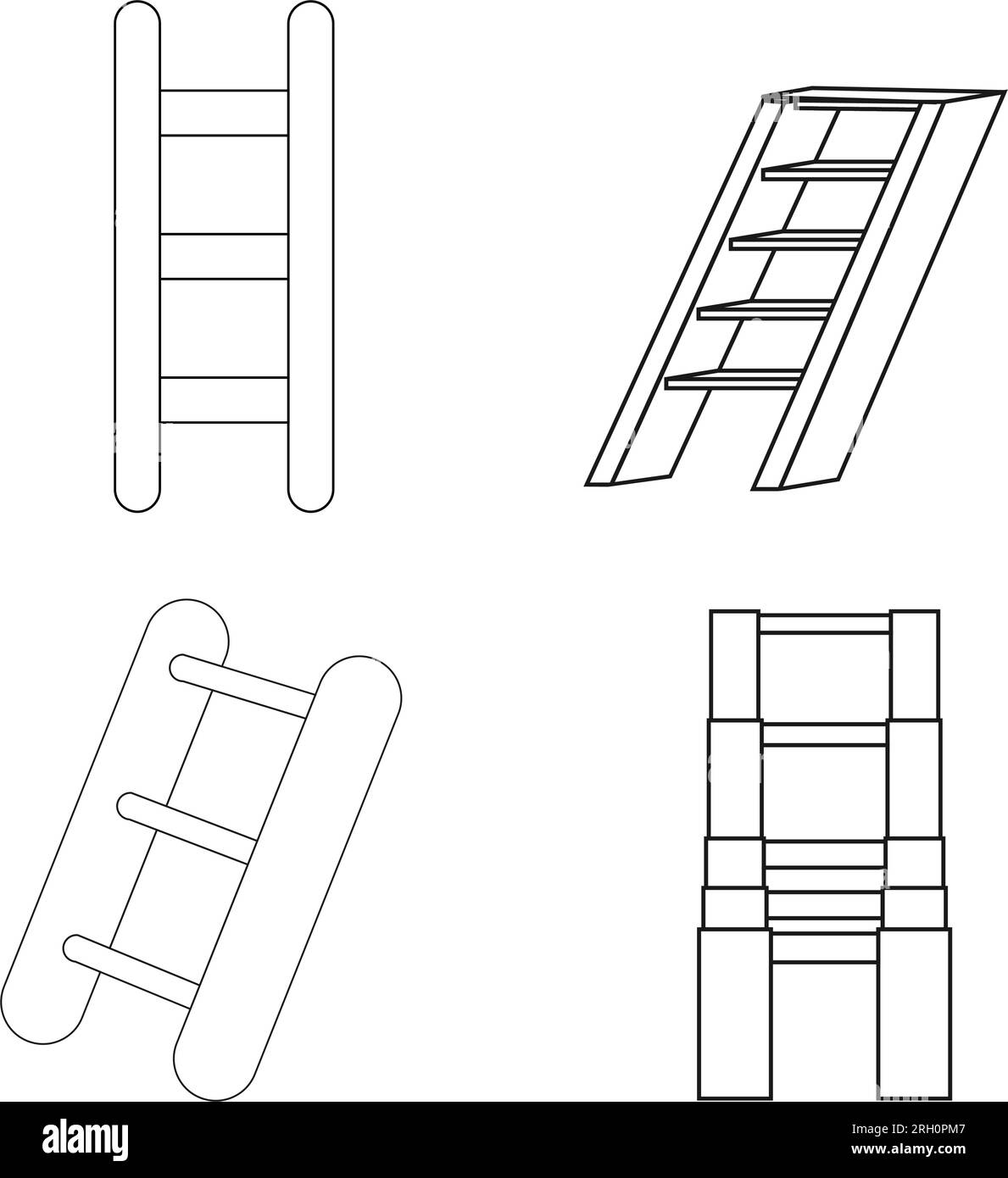 Ladder of success vector vectors Cut Out Stock Images & Pictures - Alamy