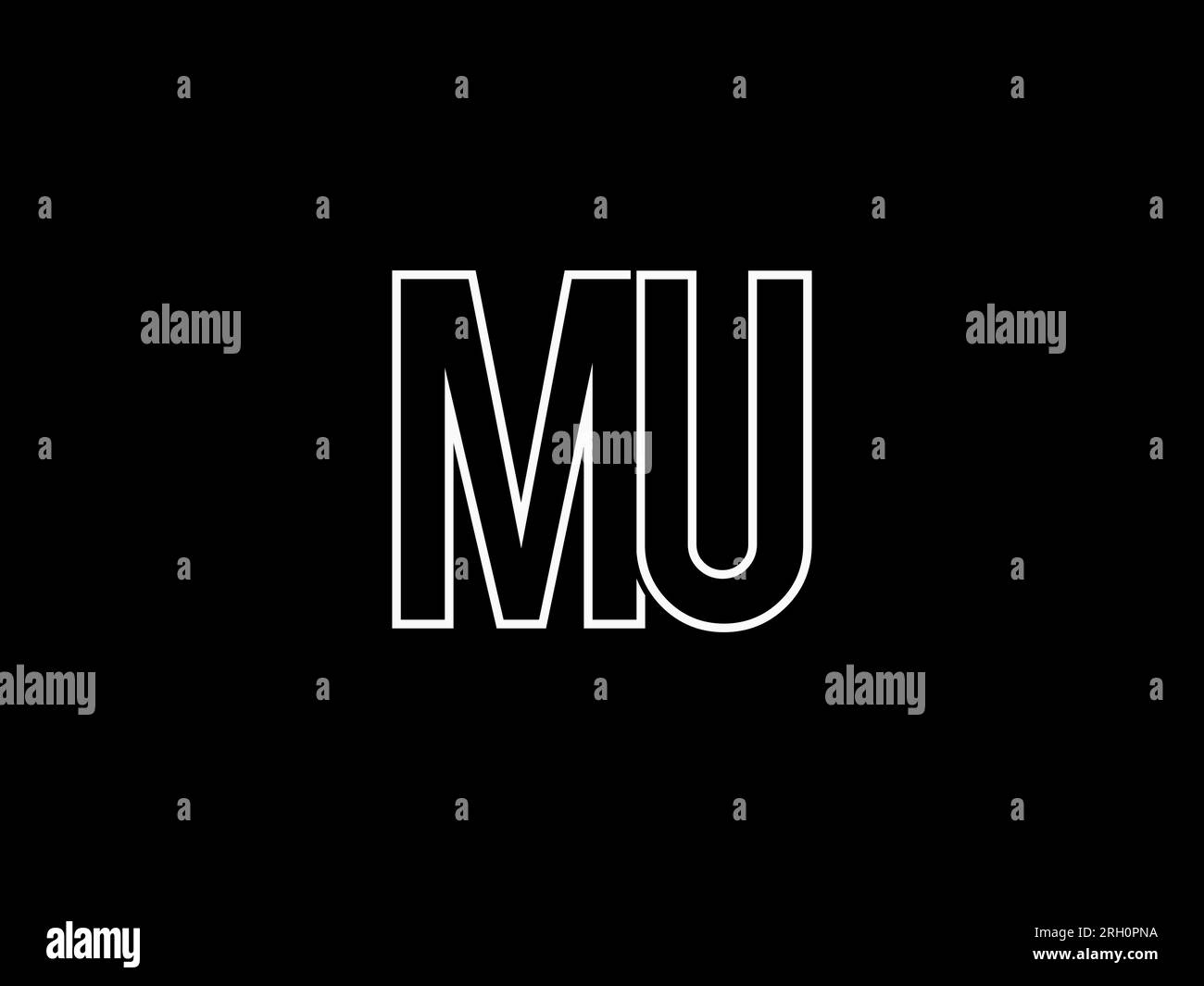 Initial MU letter Logo Design vector Template. Monogram or letter mark ...