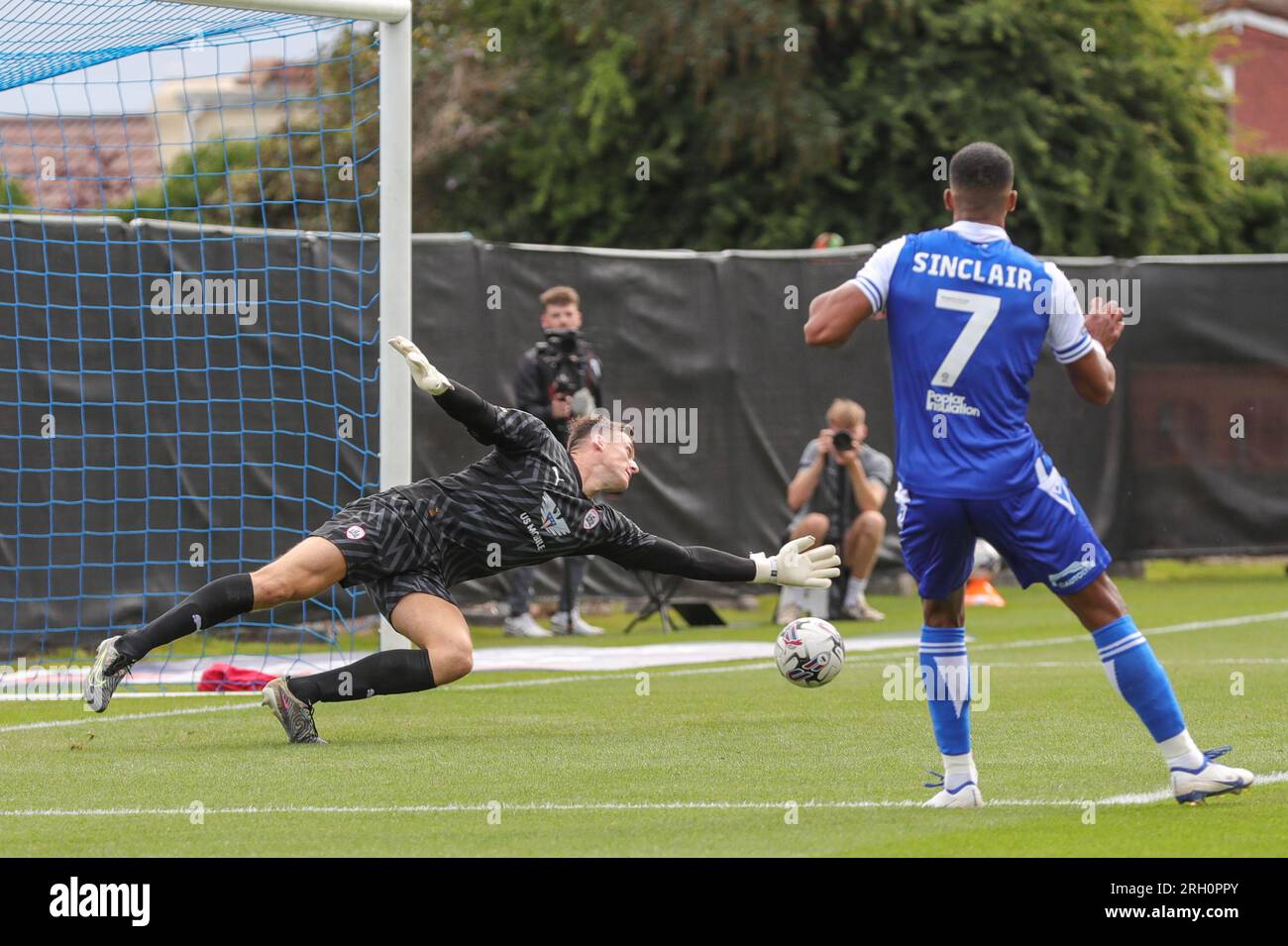 Scott Sinclair of Bristol Rovers scores to make it 1-1 during the Sky ...