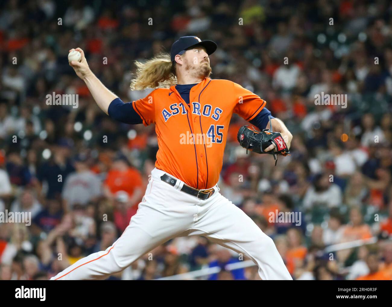 HOUSTON, TX - AUGUST 11: Houston Astros relief pitcher Ryne Stanek (45 ...
