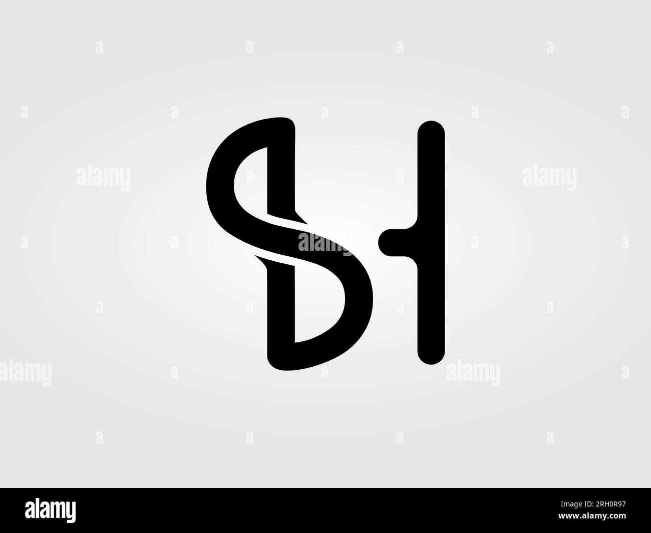 Initial SH letter Logo Design vector Template. Monogram, lettermark SH ...