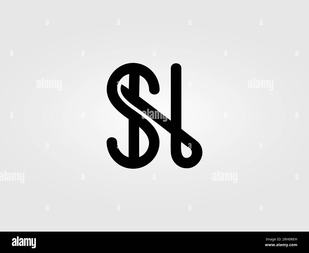 Initial SN,SH letter Logo Design vector Template. Monogram, lettermark ...