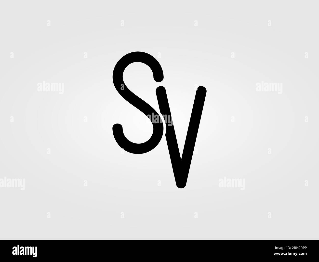 Initial SV letter Logo Design vector Template. Monogram, lettermark SV logo Design Stock Vector ...