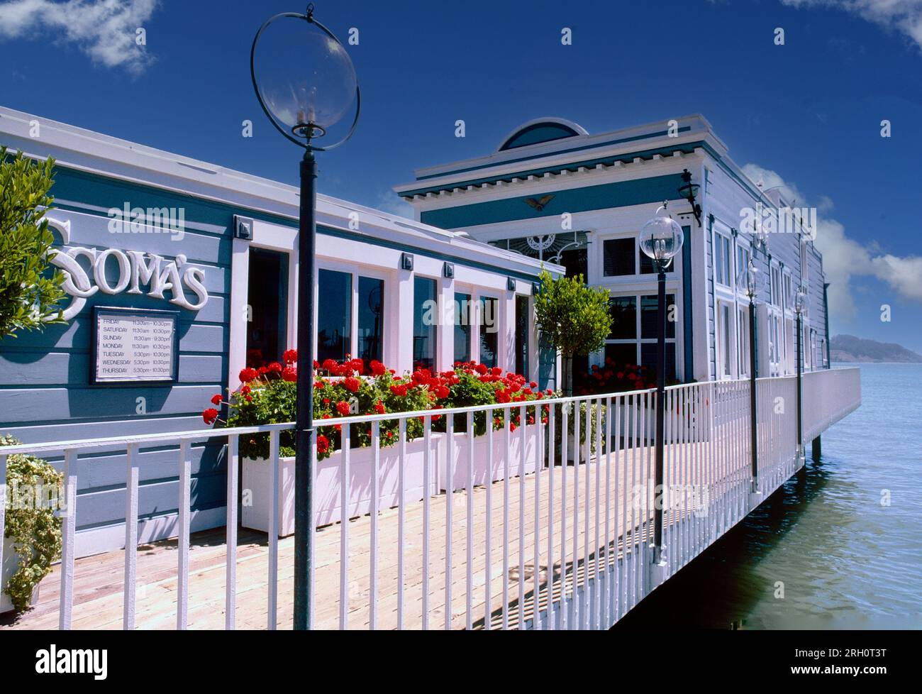 Scoma's Restaurant, Sausalito, California, USA Stock Photo - Alamy