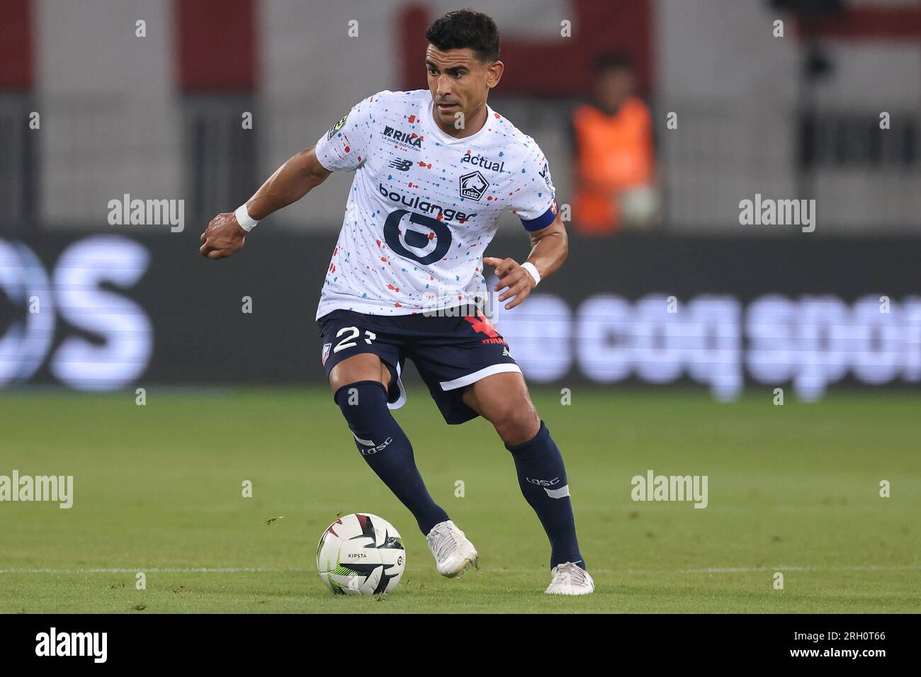Nice, France, 11th August 2023. Benjamin Andre of LOSC Lille during the ...