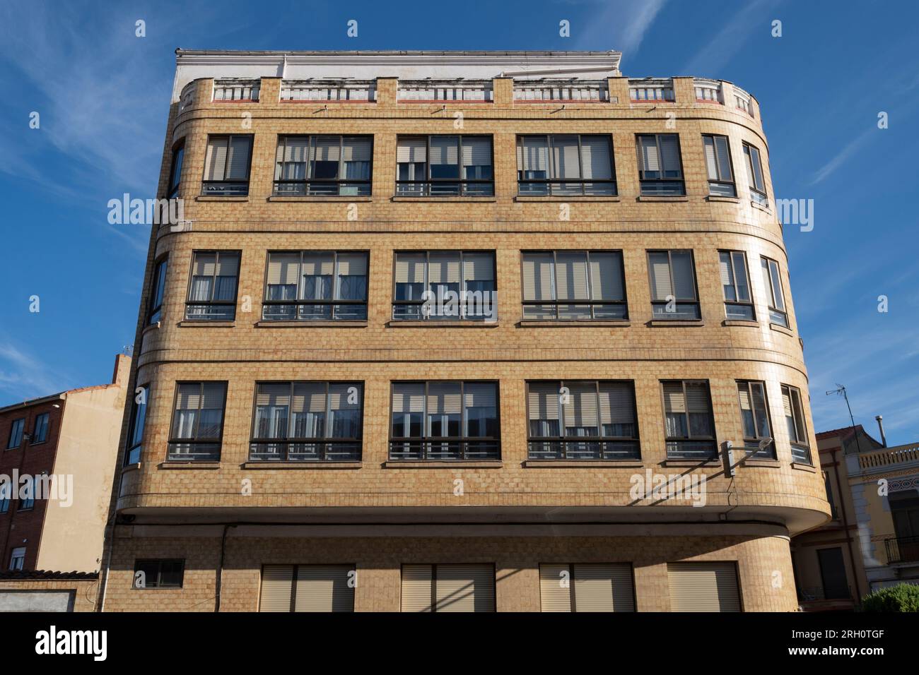 Modern apartment building in Plaza de Porfirio López in Astorga, Spain ...