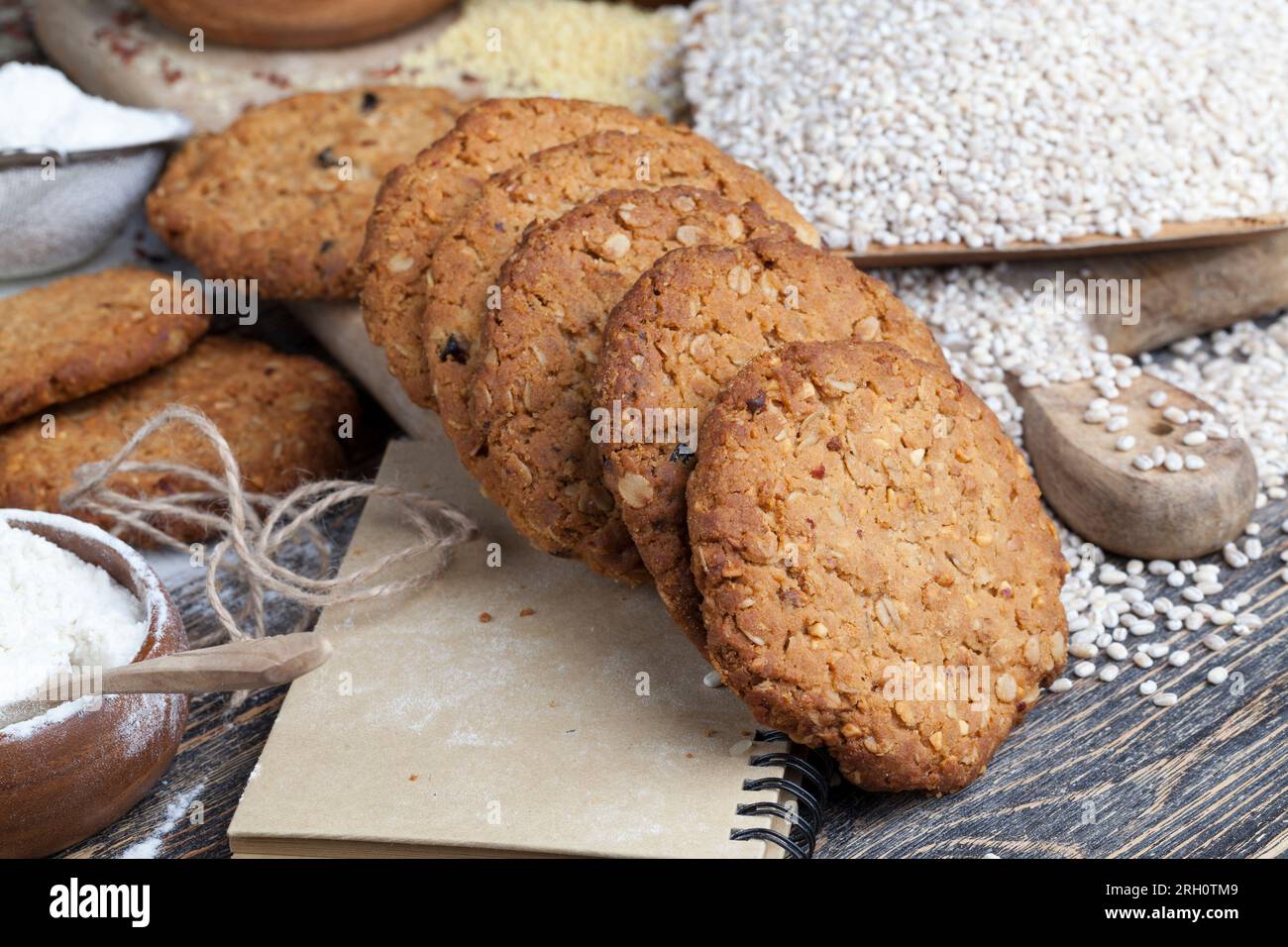 oatmeal cookies with the addition of dried fruits and various types of ...
