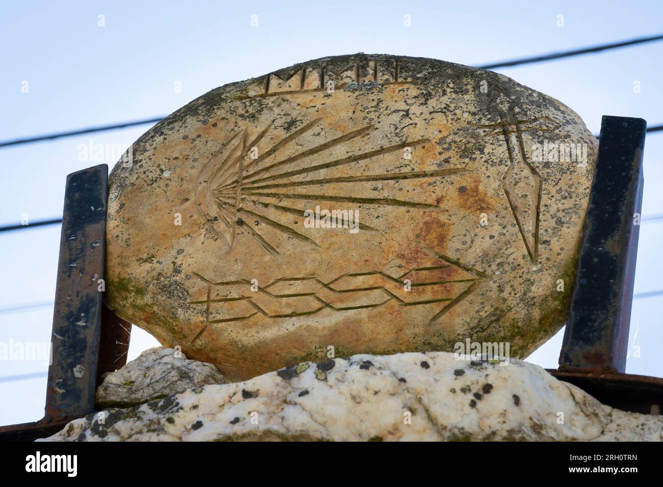 Camino frances pilgrimage route marker hi-res stock photography and ...
