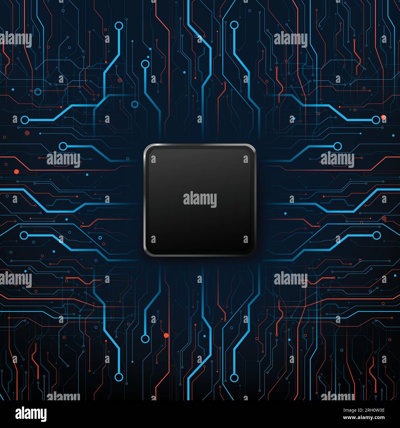 Electronic printed circuit board computer Stock Vector Images - Alamy