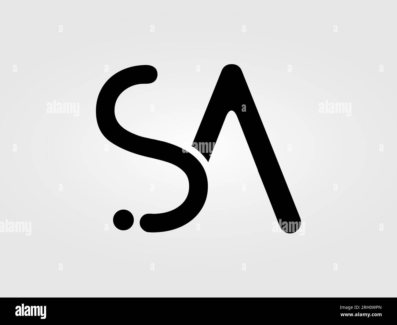 Initial SA letter Logo Design vector Template. Monogram, lettermark SA ...