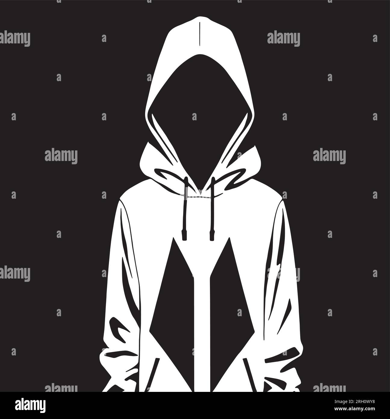 Young man wearing black shirt Stock Vector Images - Alamy