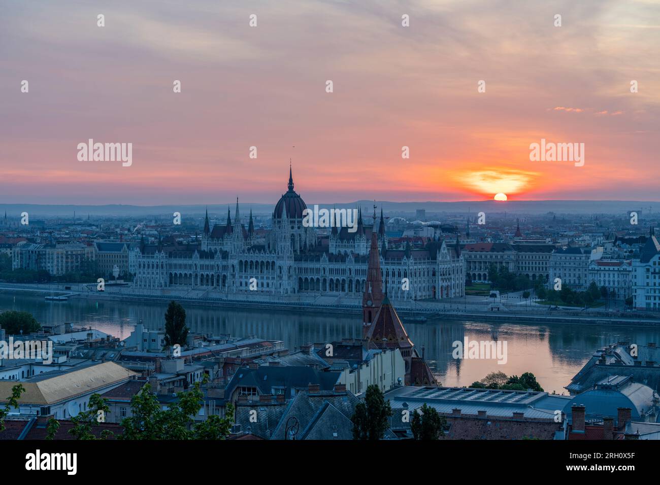 Budapest cityscape during sunset Stock Photo - Alamy