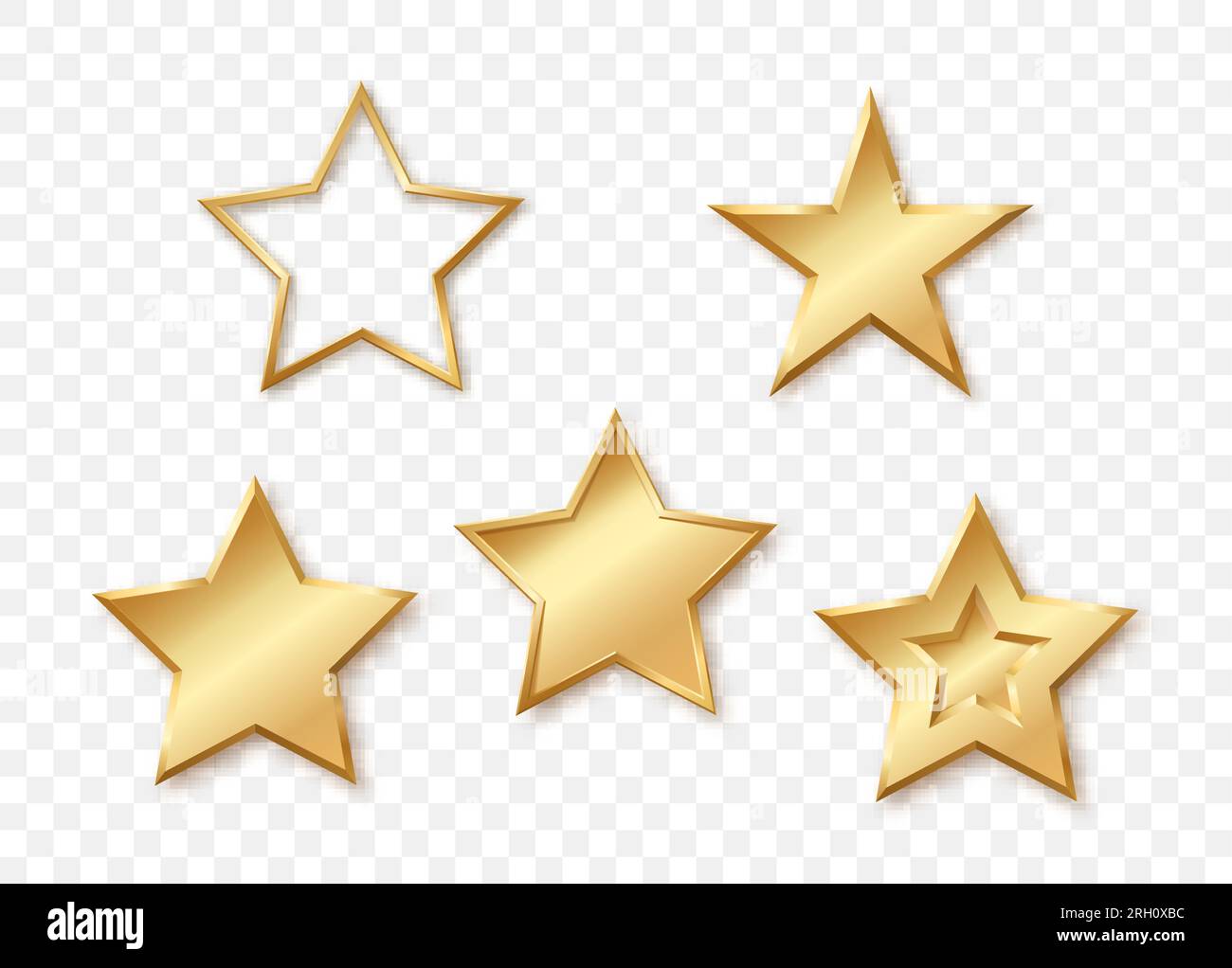 Shining Gold Star Clipart