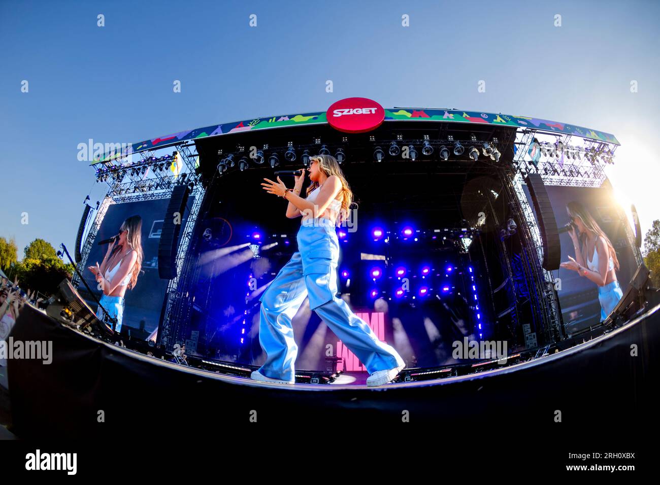 Hungary 12 August 2023 Mimi Webb - Amelia Webb - live at Sziget ...