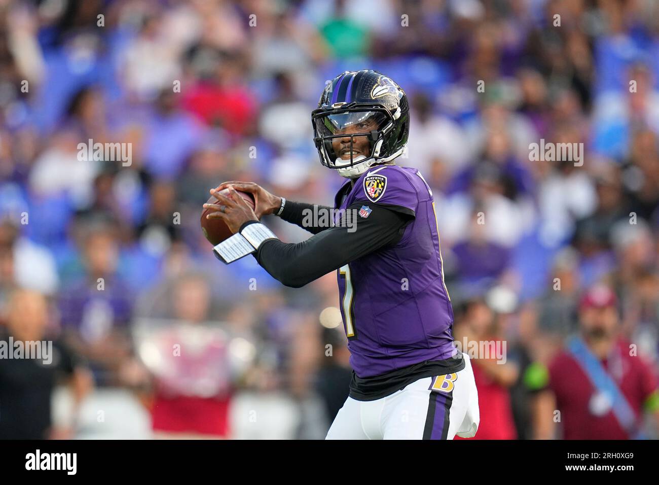 Baltimore Ravens quarterback Josh Johnson (17) passes against the ...