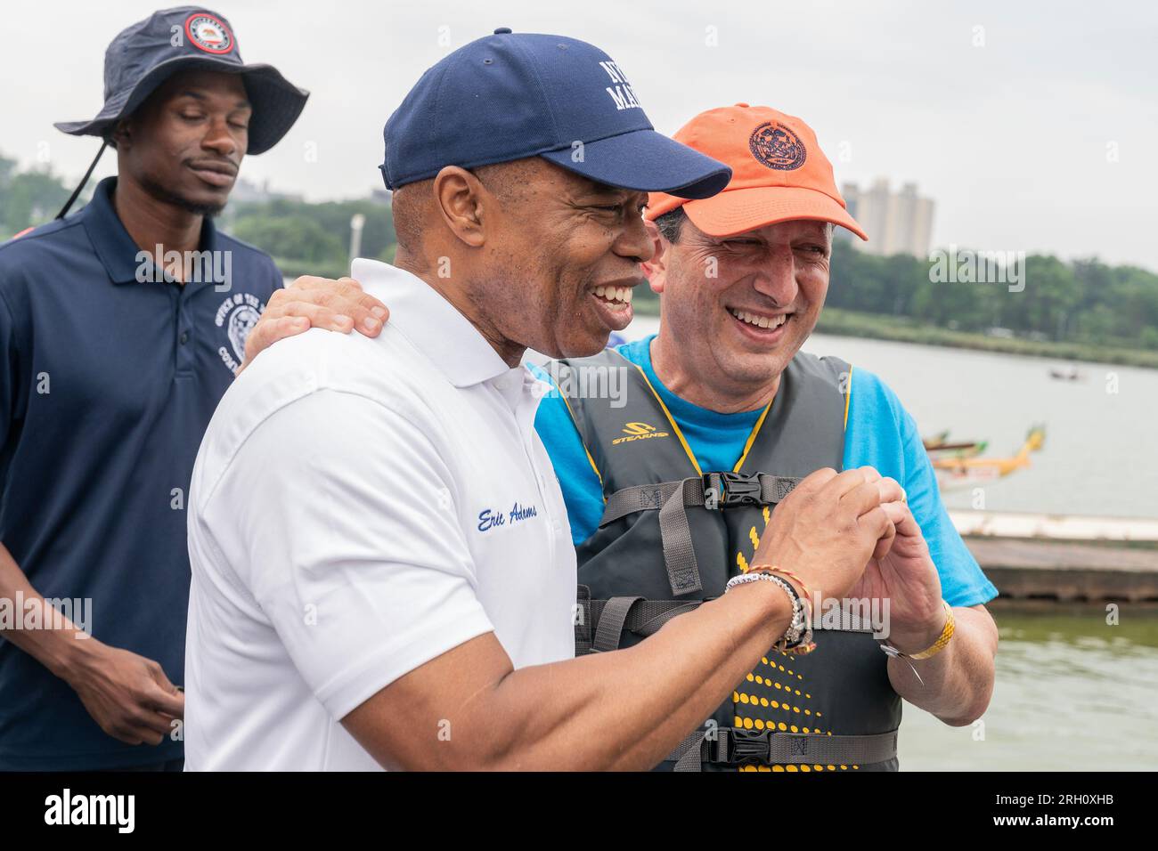 New York, USA. 12th Aug, 2023. Mayor Eric Adams and City Comptroller ...