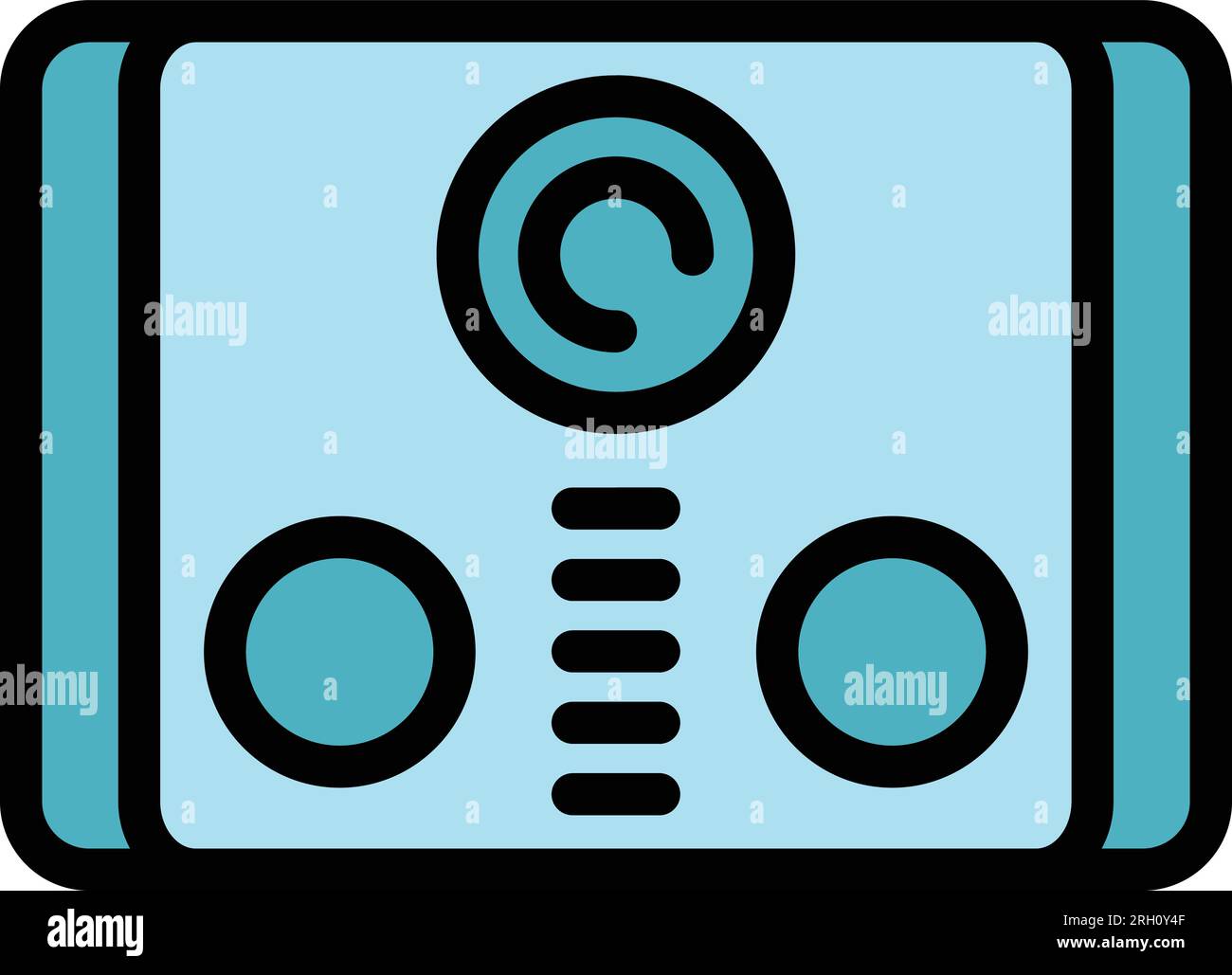 Door Video Intercom Icon Outline Vector Bell System Camera Security