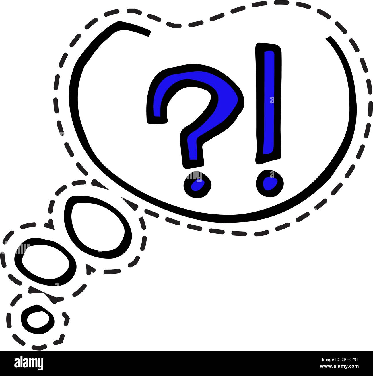 Question and exclamation mark in chat bubble box Stock Vector Image ...