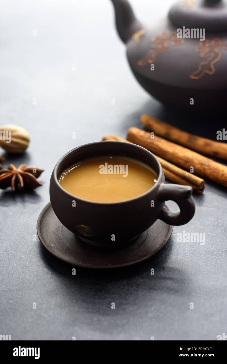 Indian masala tea cinnamon hi-res stock photography and images - Alamy