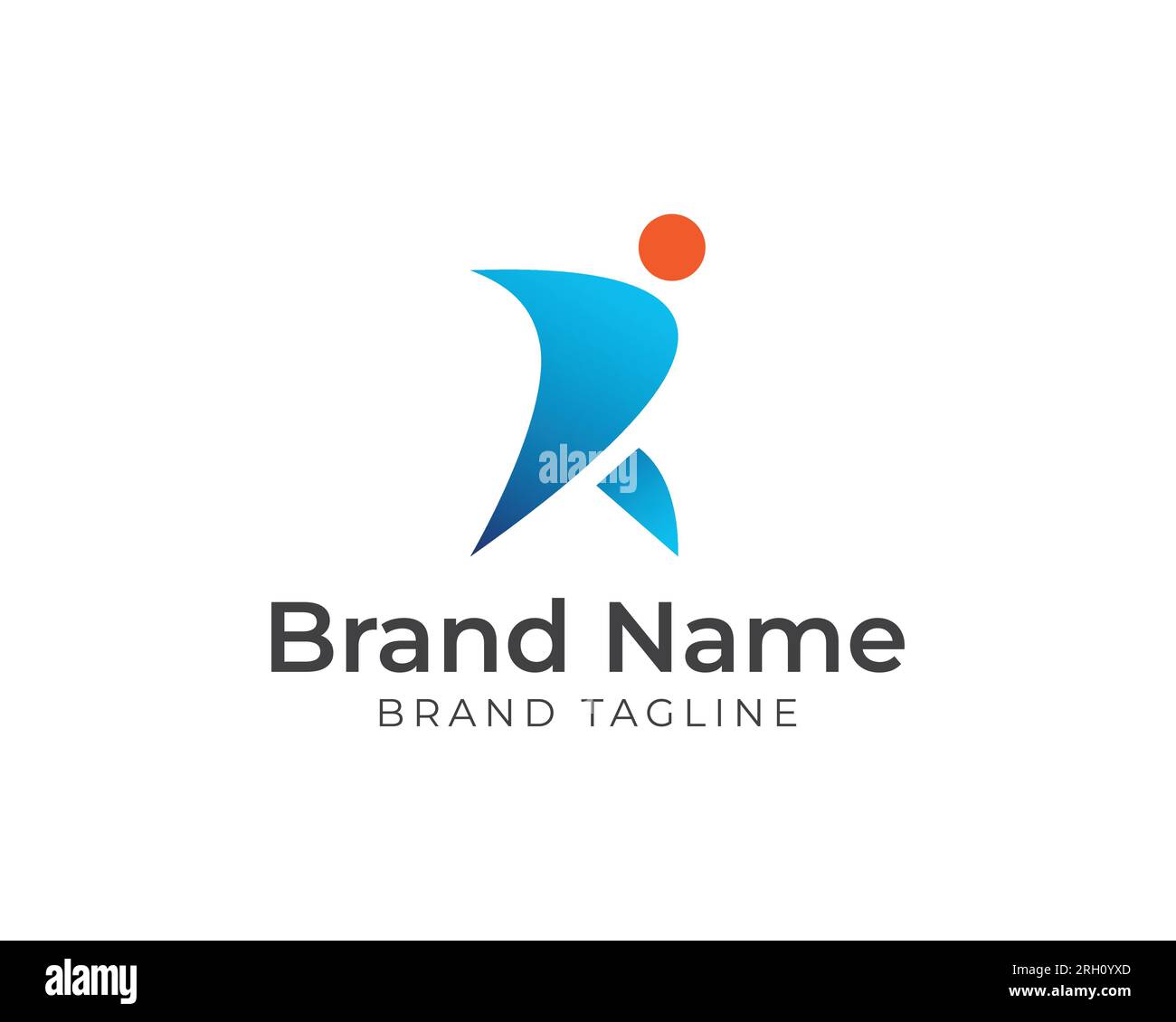 Letter R fitness health and fit logo. R letter logo in the form of a ...