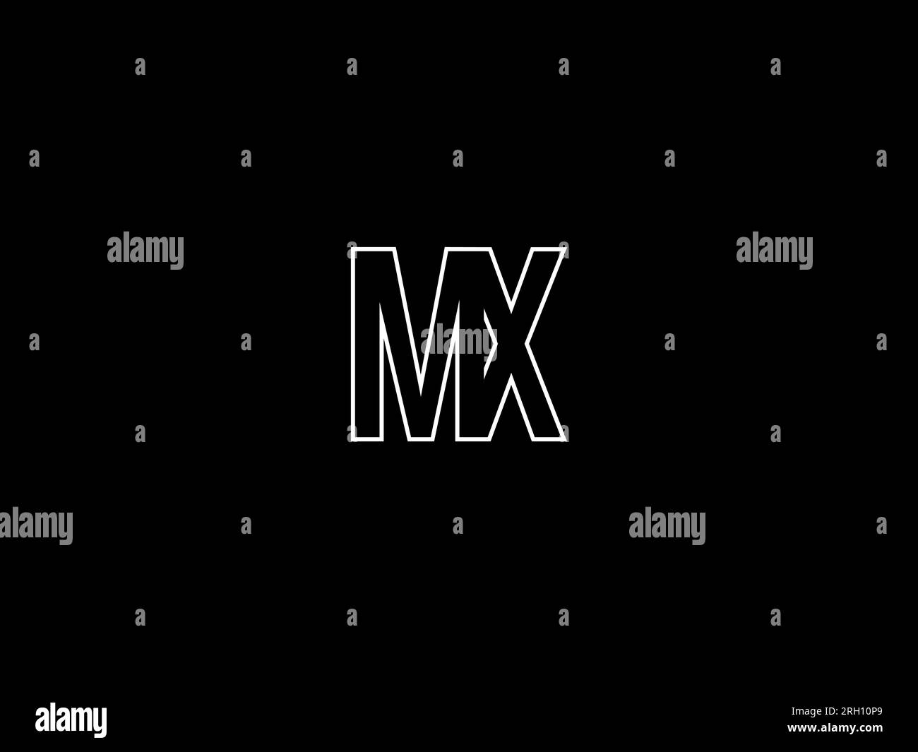 Initial MX letter Logo Design vector Template. Monogram or letter mark MX logo Design Stock ...