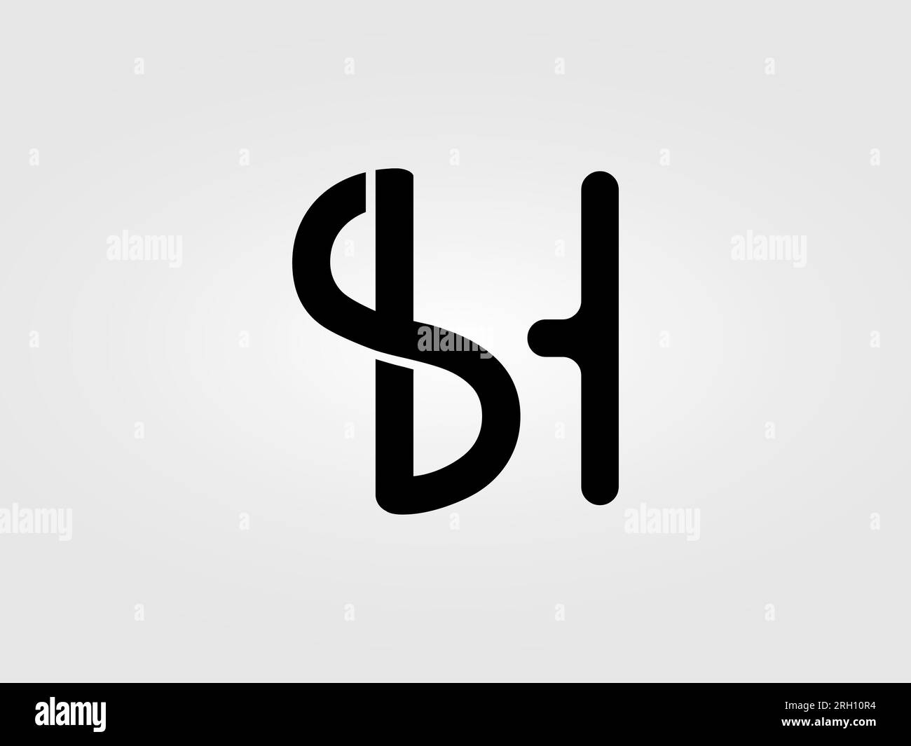 Initial SH letter Logo Design vector Template. Monogram, lettermark SH ...