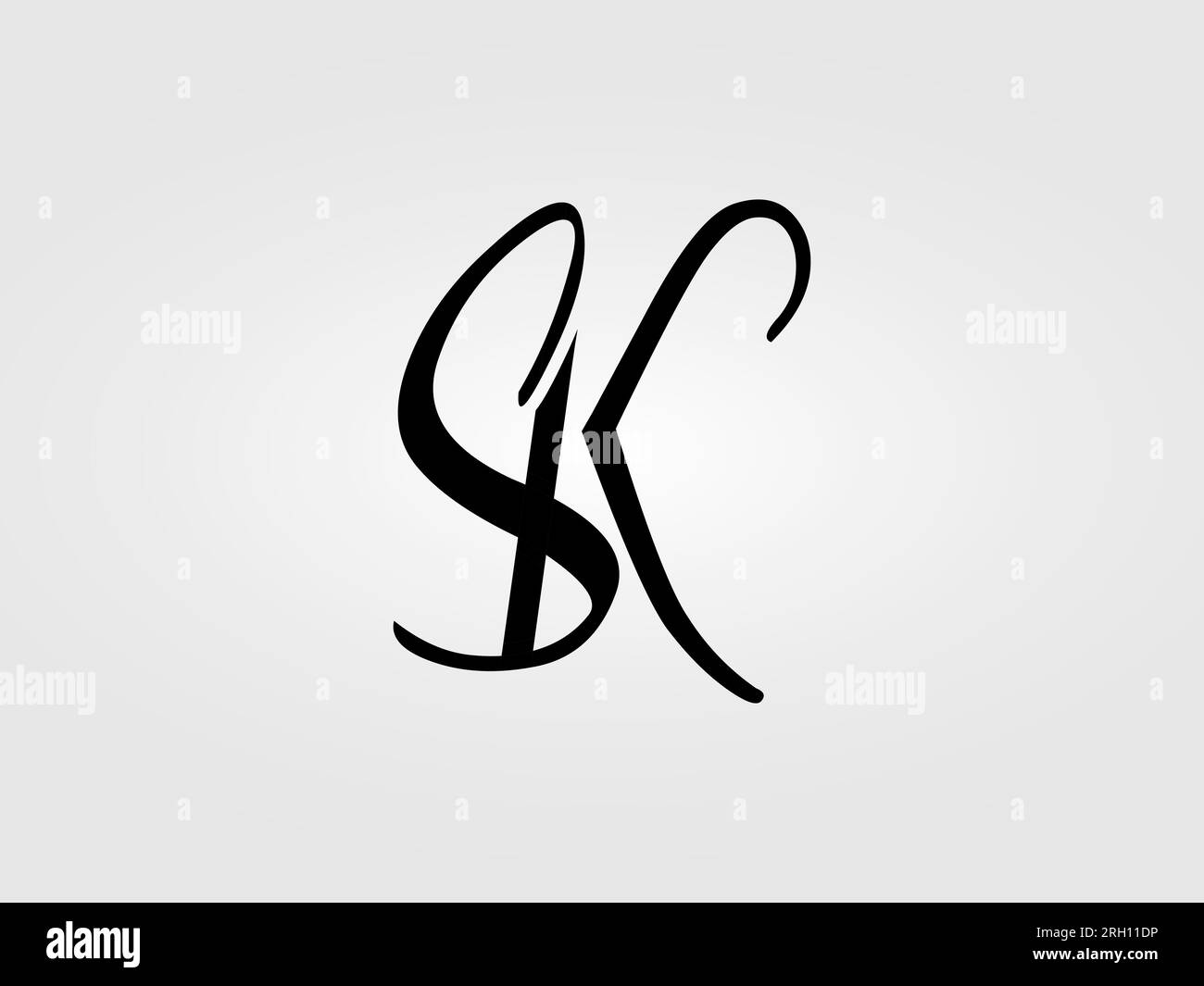 Initial SK letter Logo Design vector Template. Monogram, lettermark SK ...
