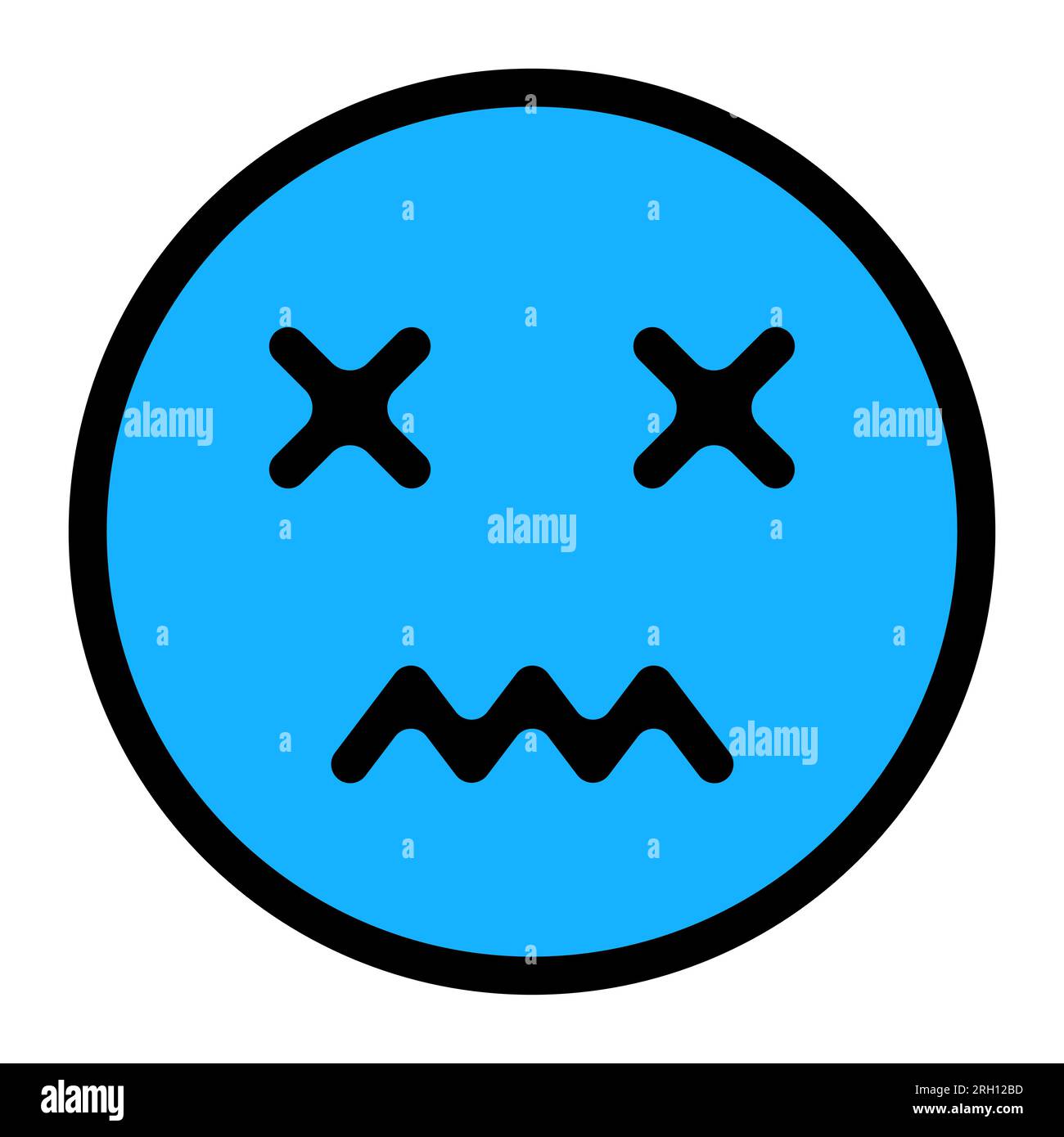 Icon depression, negative emotions alienation and isolation, low mood ...
