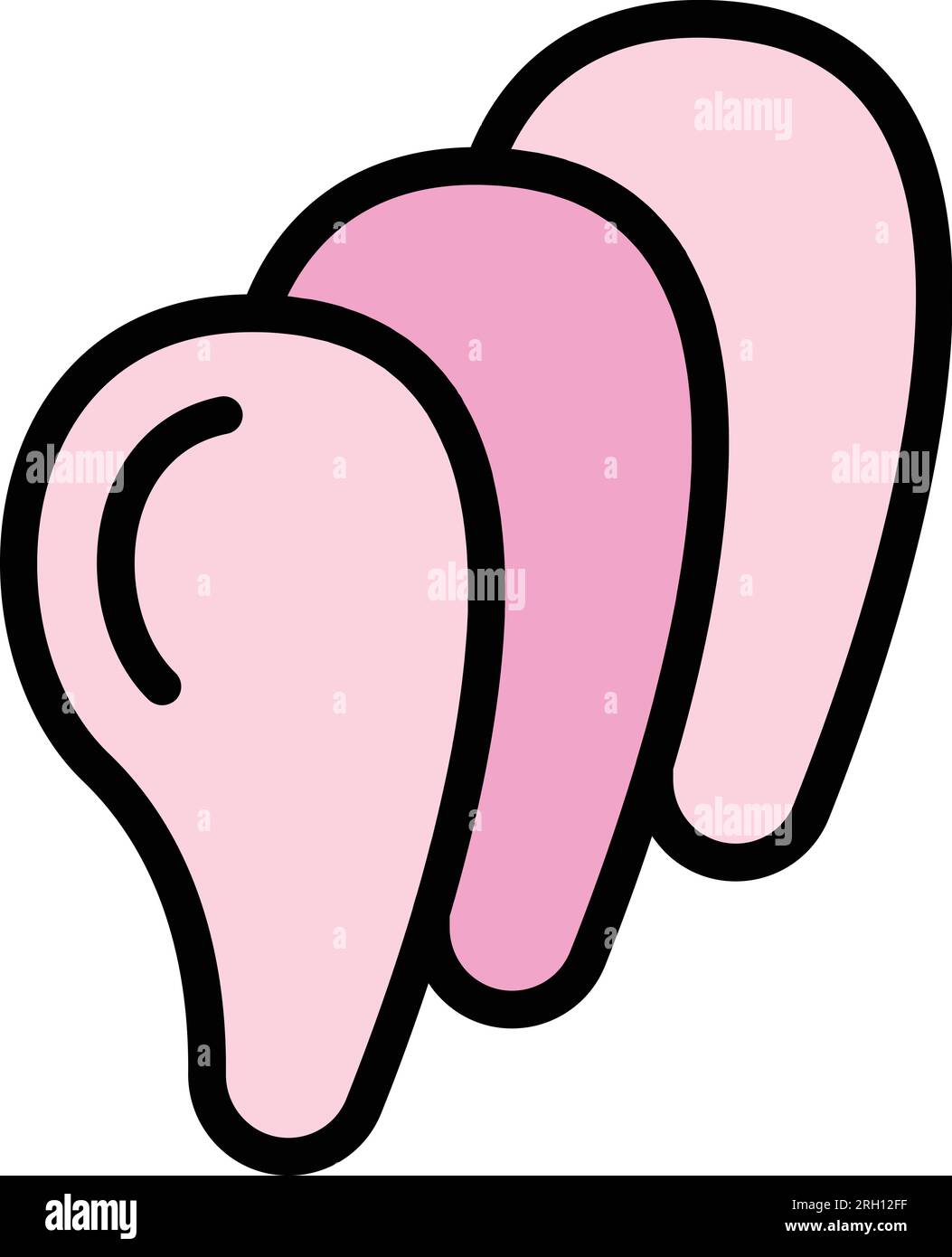 Gel patch icon outline vector. Eye mask. Under cream color flat Stock ...