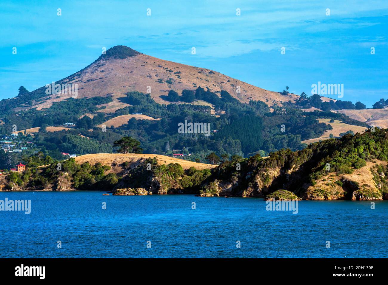 Harbour Cone, Otago Peninsula, Otago Harbour, Dunedin, South Island ...