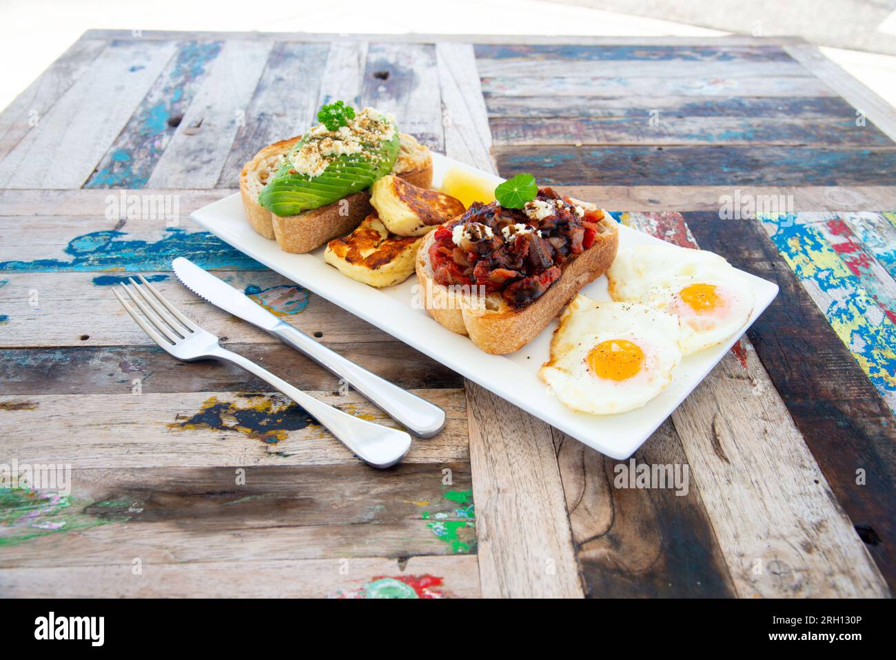 Cafe food in display for the photo shoot in Tokyo, Japan. Nowadays in ...