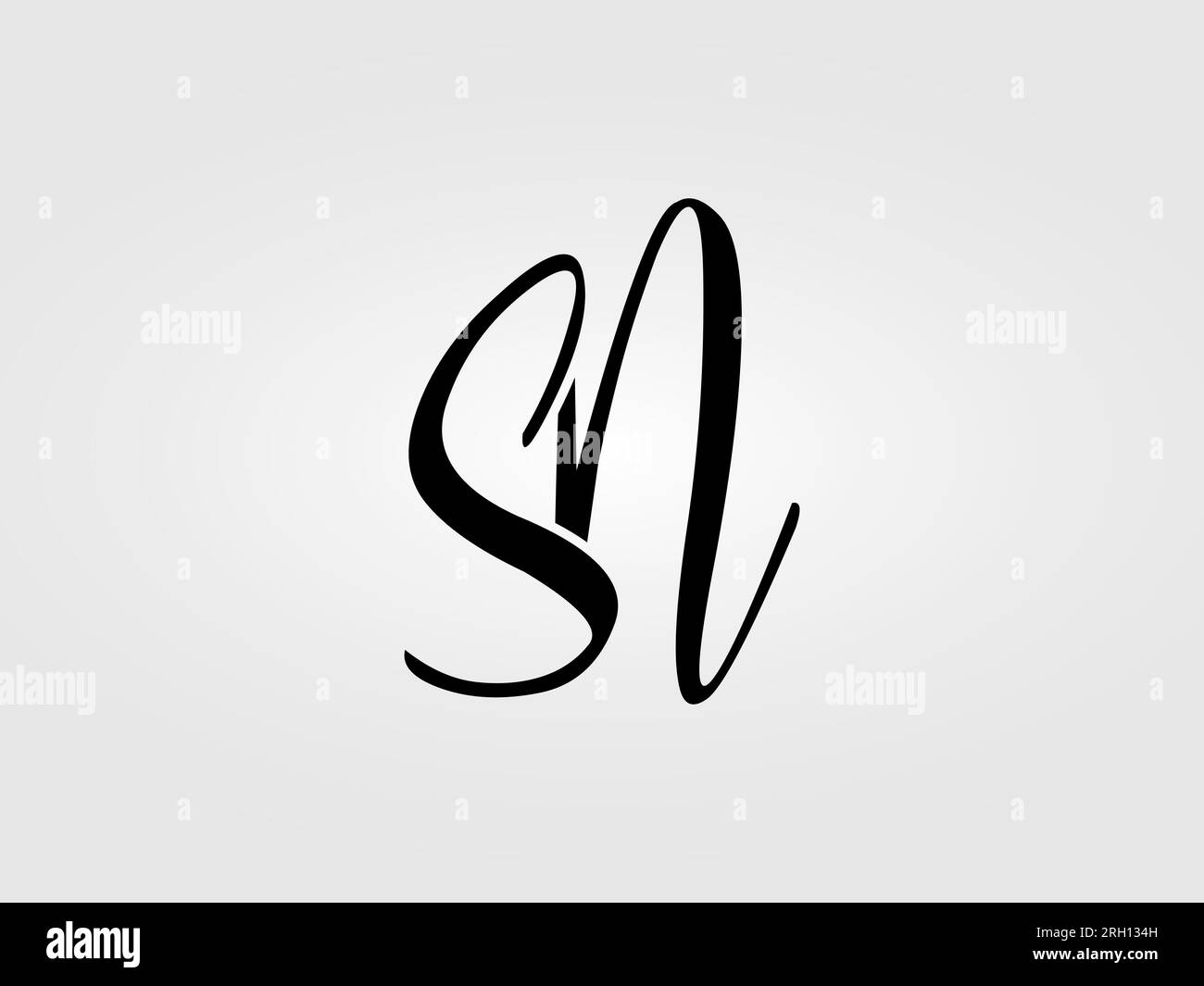 Initial SN letter Logo Design vector Template. Monogram, lettermark SN ...