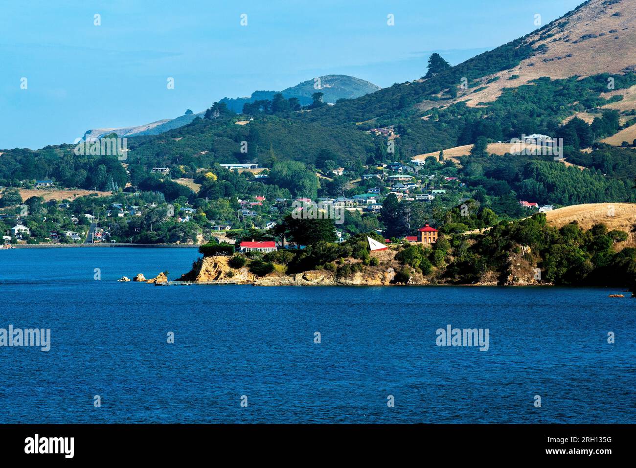 Otago Harbour, Otago Peninsula, Dunedin, South Island, New Zealand ...