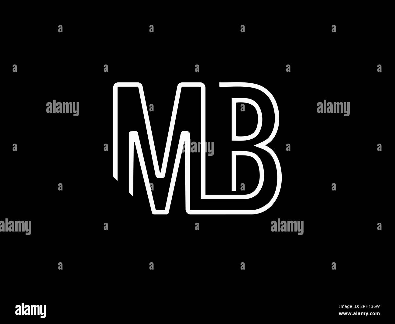 Initial MB letter Logo Design vector Template. Monogram or letter mark ...