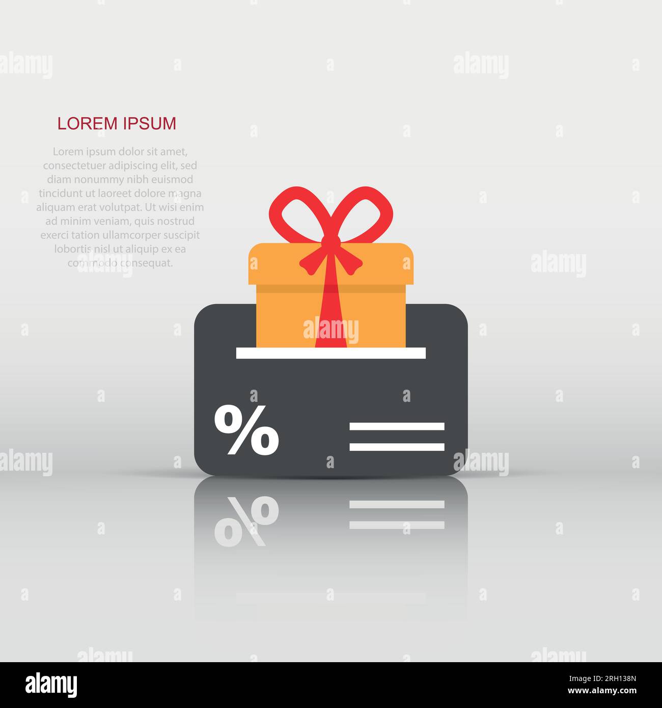 Bonus card red bow Stock Vector Images - Alamy